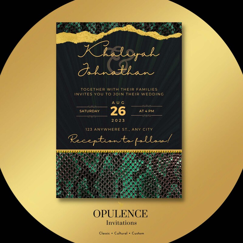 Snake Invitations - Etsy