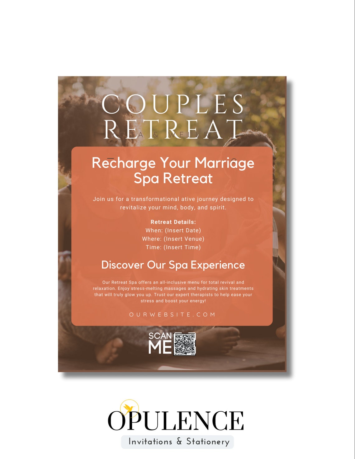 Retreat Flyer Invitation Design | Spa Retreat Event, Yoga Flyer Design ...