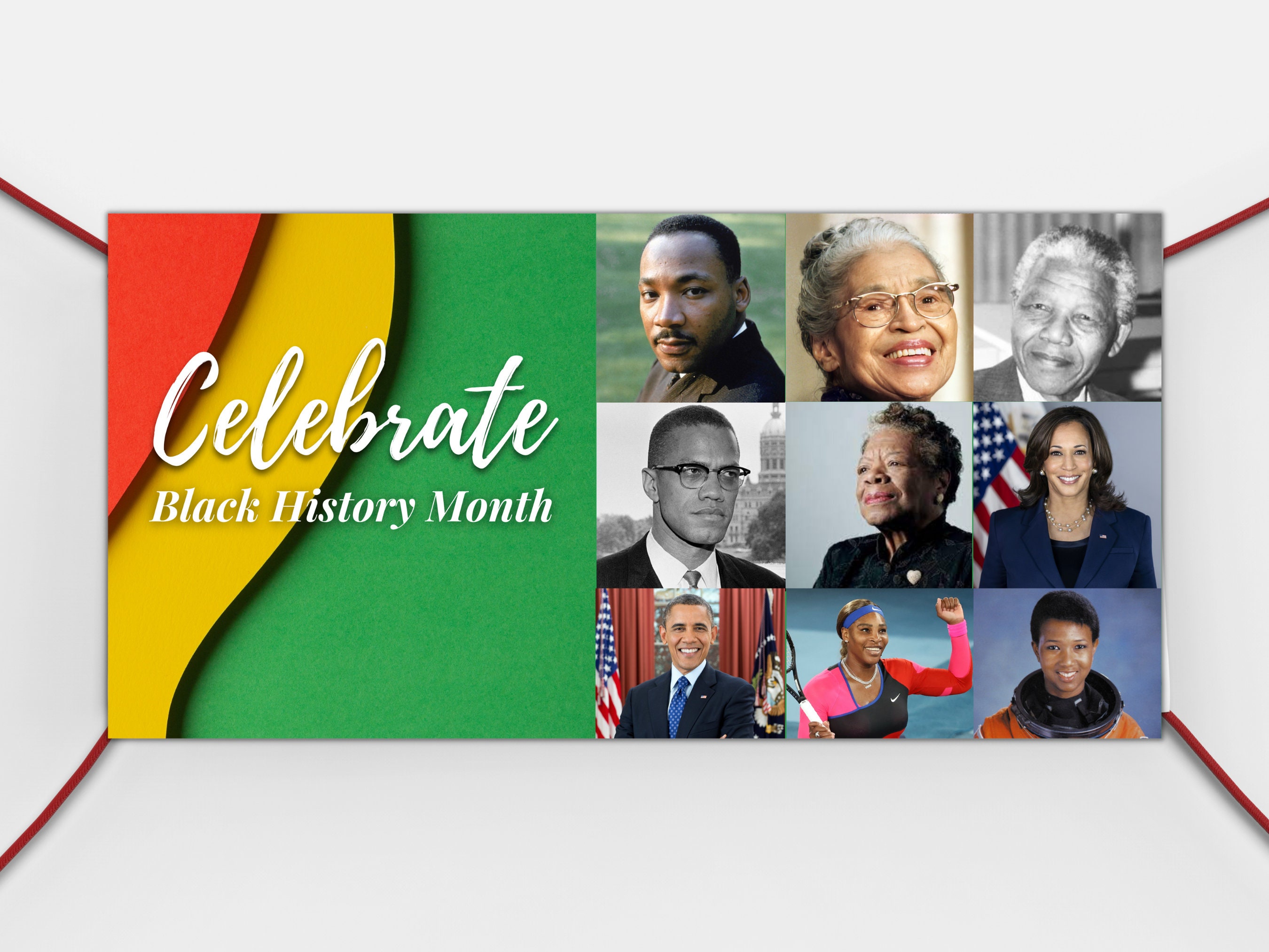 Vinyl Black History Month Banner 4 X 2.5ft. - Optional Add Your Logo - Etsy