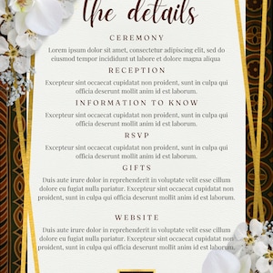 Kente Wedding Menu: African Gold Design, Custom Elegant Menu - Etsy