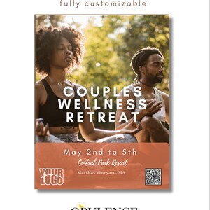 Retreat Flyer Invitation Design | Spa Retreat Event, Yoga Flyer Design ...
