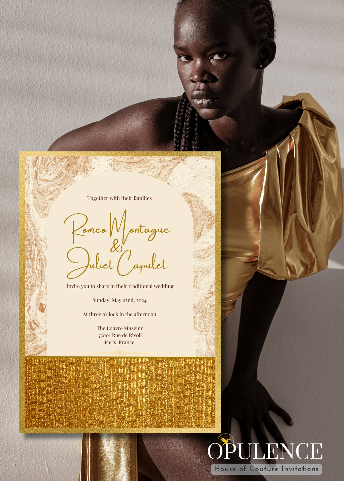 Gold Wedding Invitations Gala Invitation - Etsy