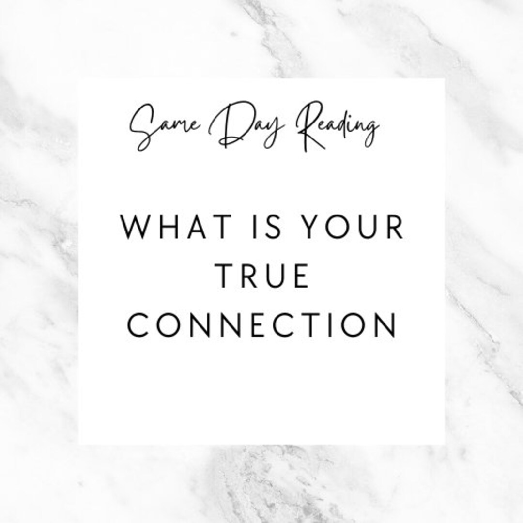 Same Day Mini Reading What is Your True Connection Psychic Reading - Etsy