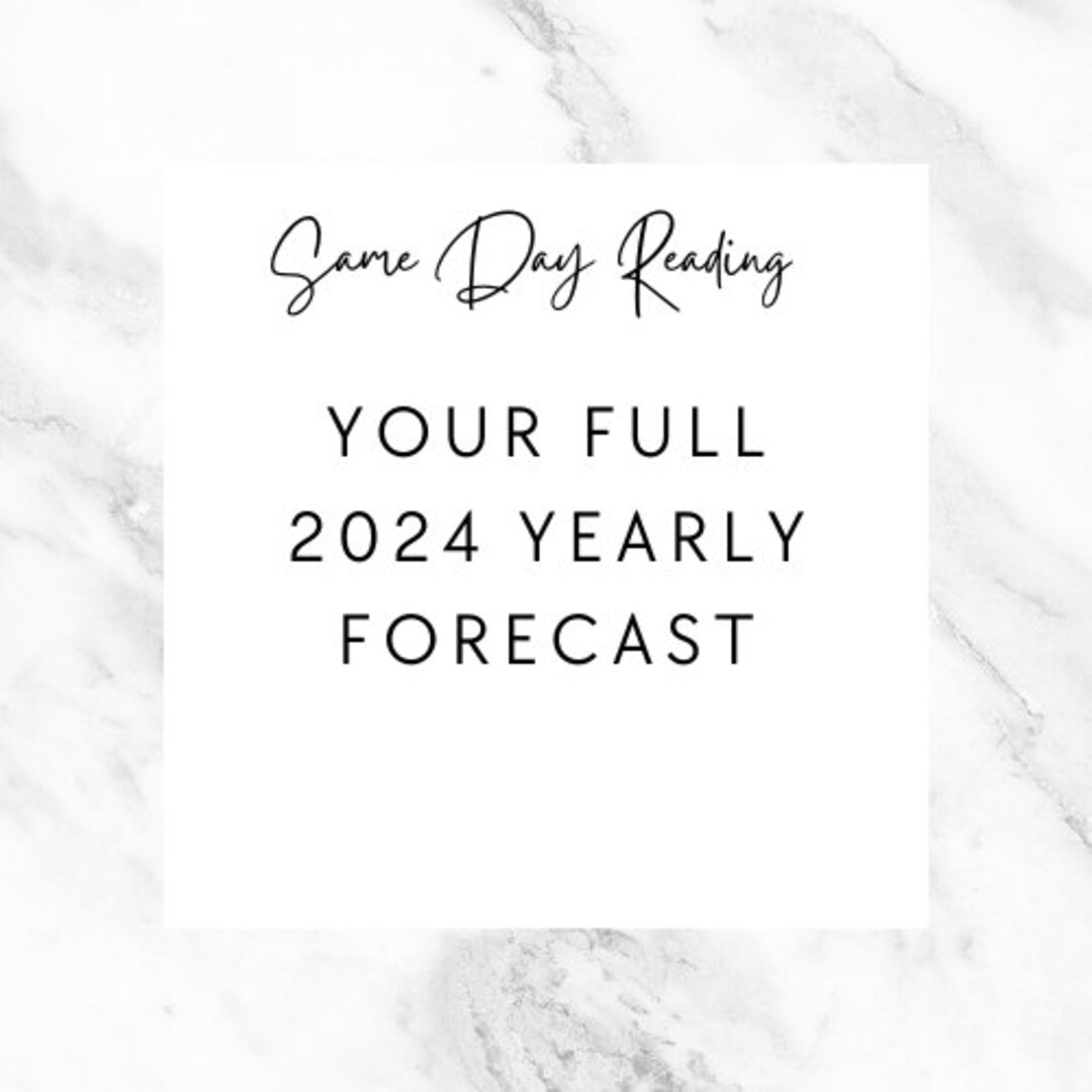 2024 Indepth Yearly Forecast - Etsy