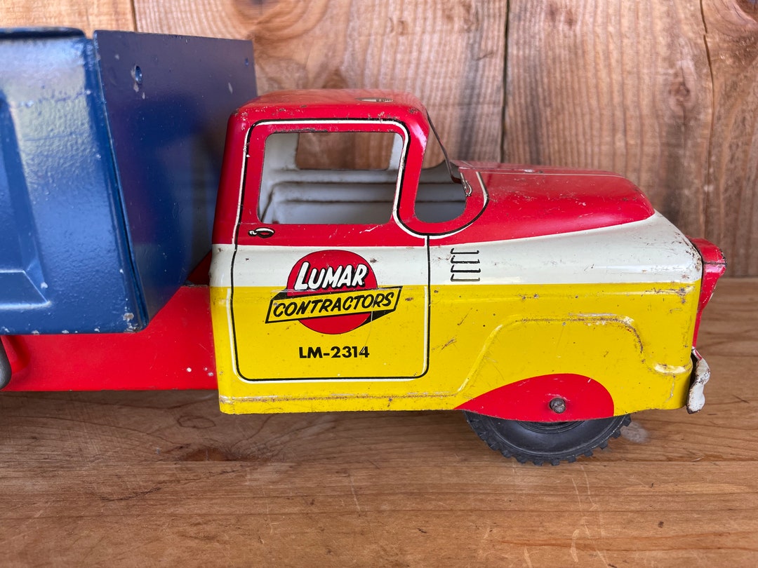 Marx Lumar Contractors LM-2314 Tin Litho Toy Dump Truck - Etsy