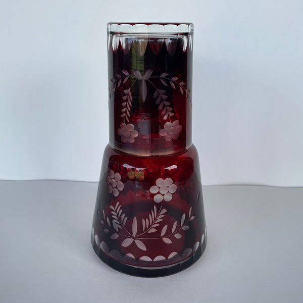 Bohemian Glass Tumbler - Etsy