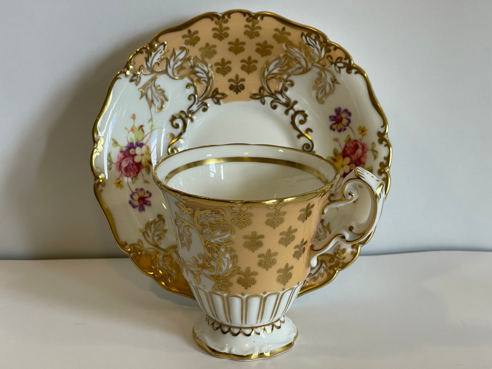 EB Foley Floral Tea Cup and Saucer - Etsy