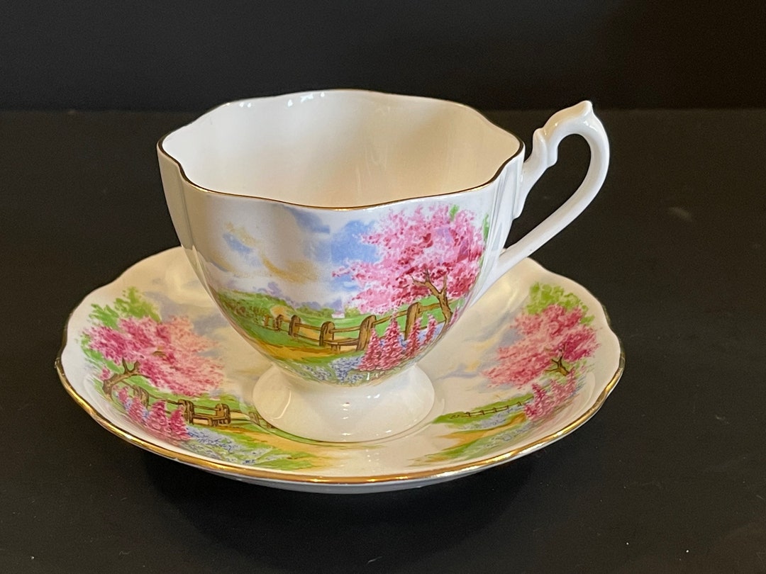Queen Anne Tea Cup Meadowside - Etsy