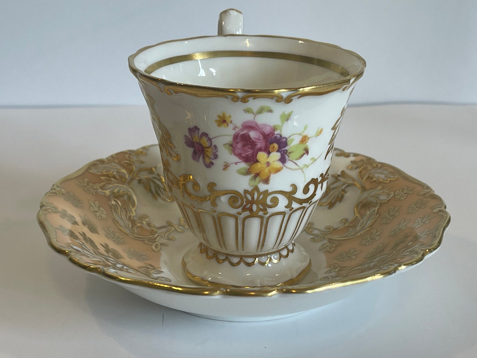 EB Foley Floral Tea Cup and Saucer - Etsy