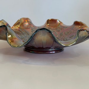 Carnival Glass Good Luck Bowl - Etsy