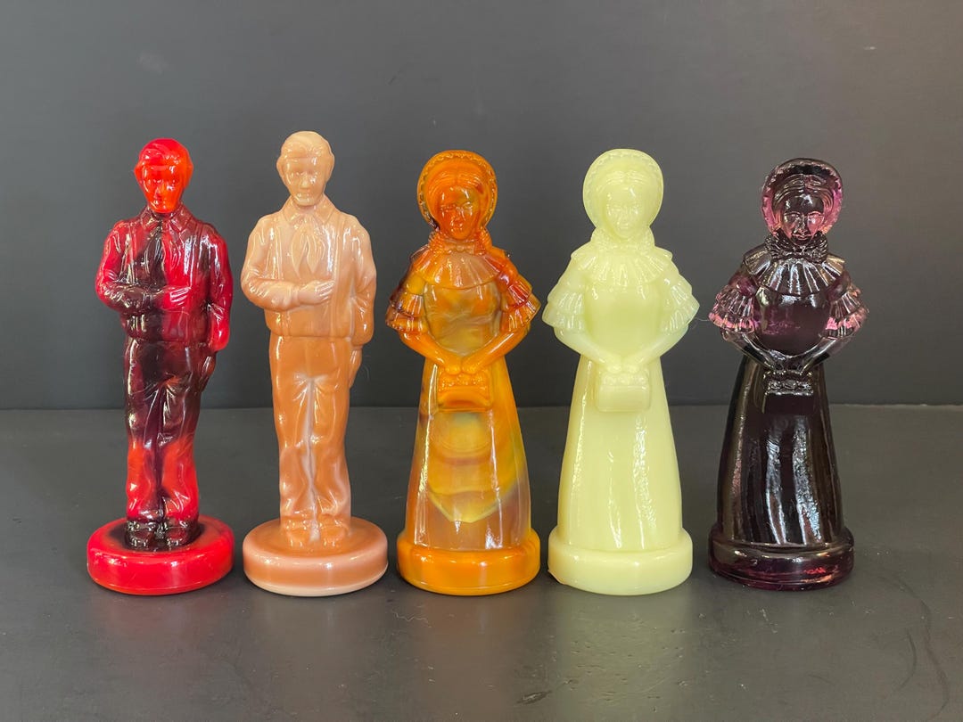 Choice of Degenhart Colonial Man or Lady Priscilla - Etsy