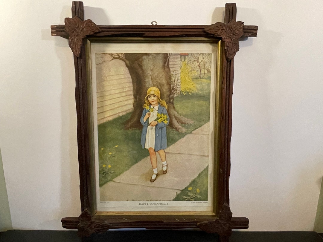1920s Lap Joint Walnut Frame Double Sided Children - Etsy
