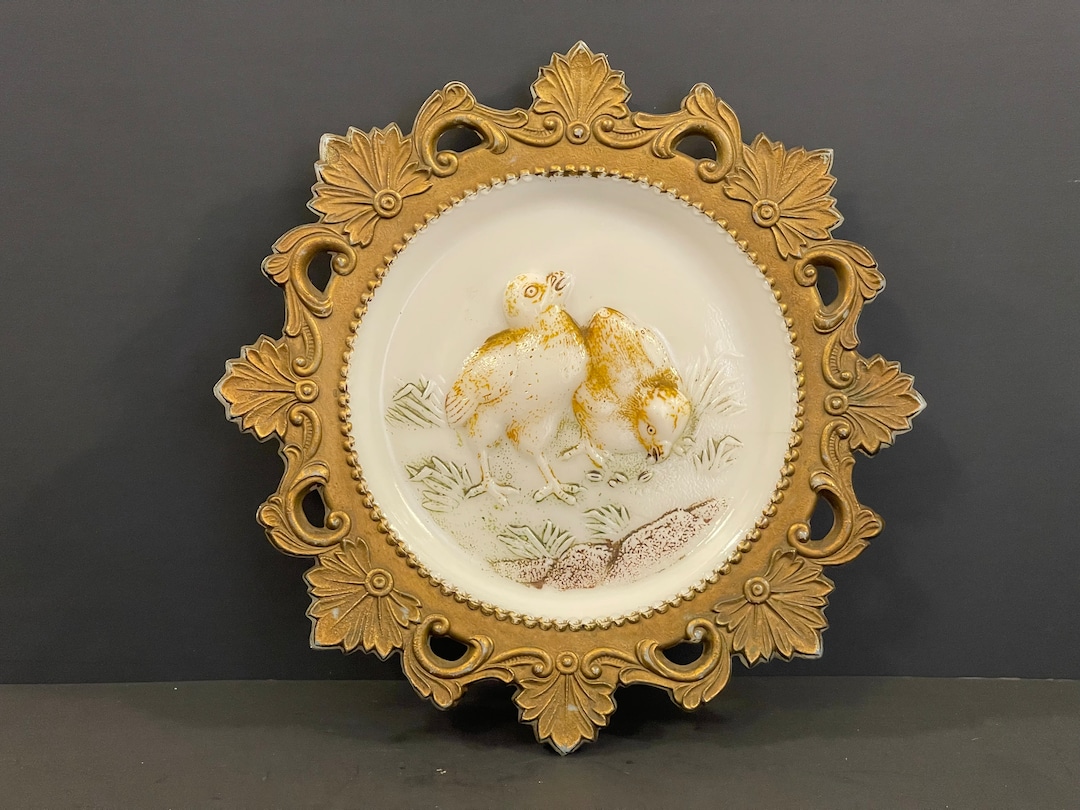 Antique Westmoreland Chick Plate - Etsy