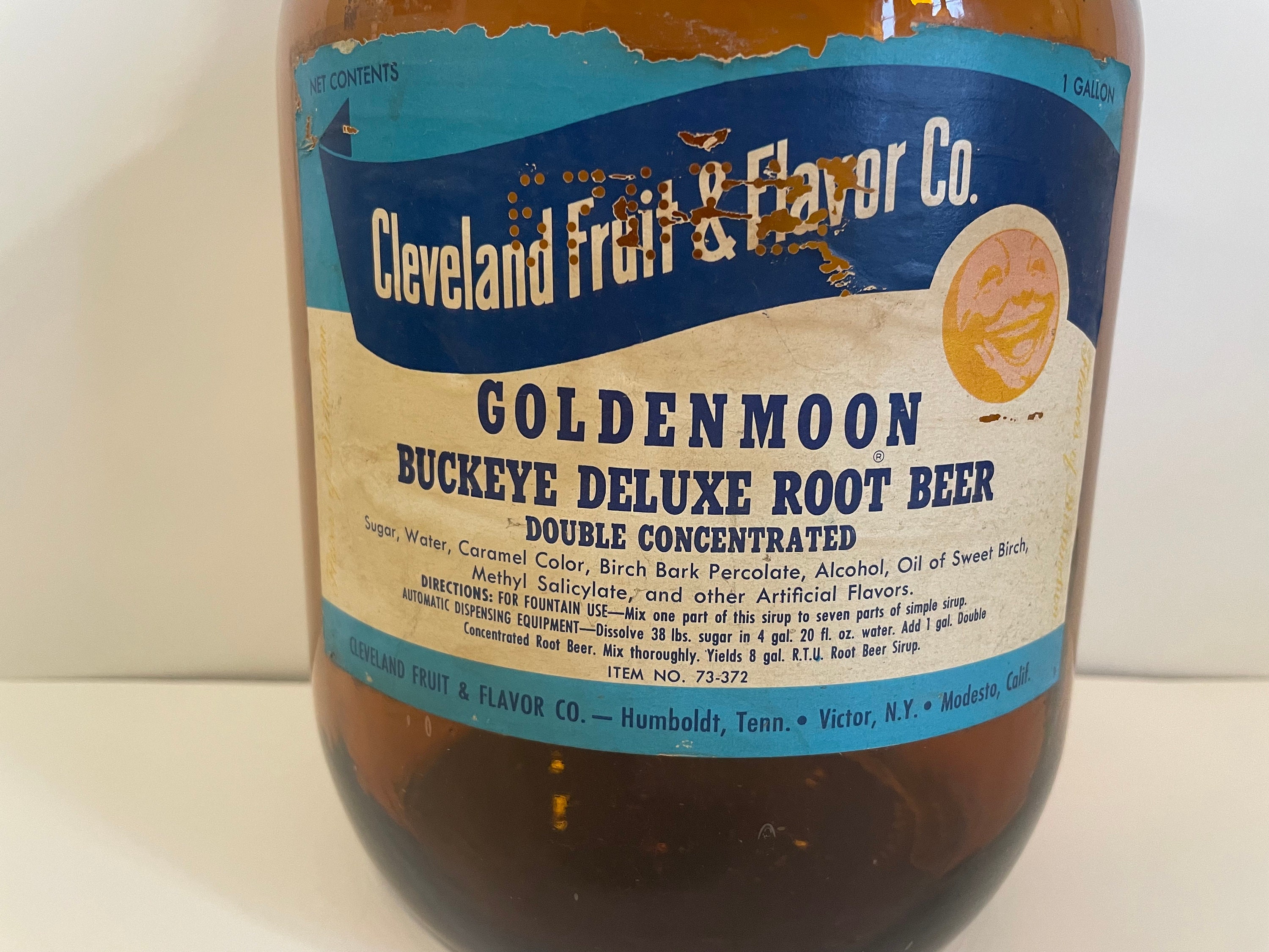 1960's One Gallon Amber Glass Root Beer Concentrate Bottle - Etsy