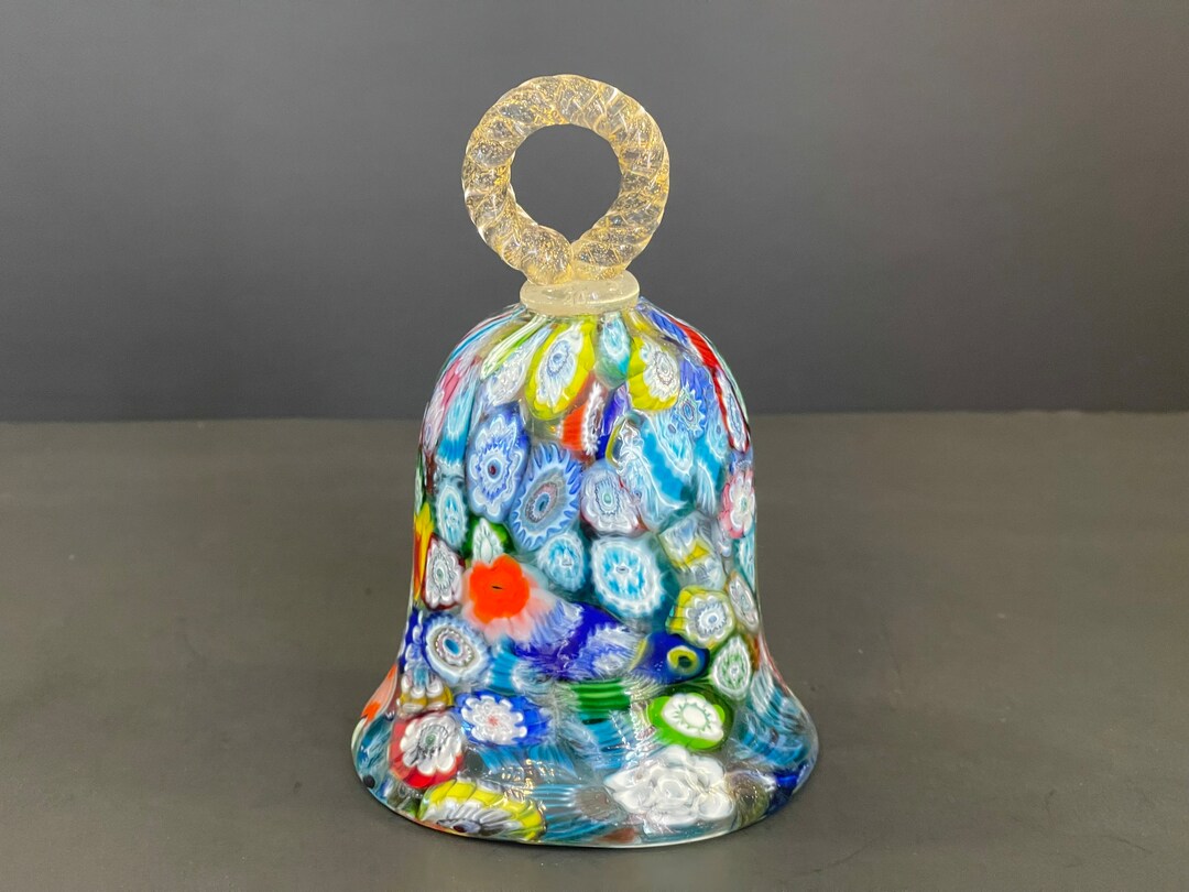 Murano Millefiori Art Glass Bell - Etsy