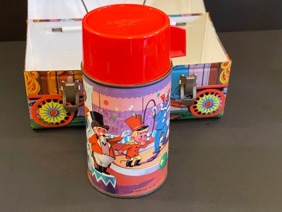 1963 Bozo The Clown Lunch Box and Thermos - Gem
