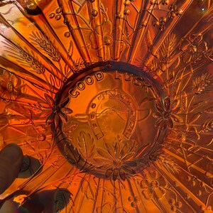 Carnival Glass Good Luck Bowl - Etsy