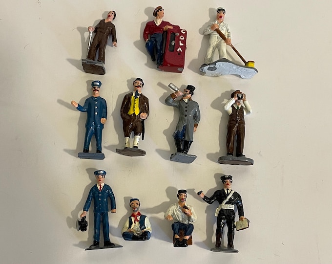 O Gauge Railroad Train Garden Cast Metal Painted Figures - Etsy