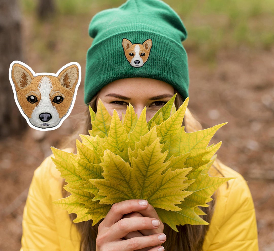 Personalized Embroidered Dog Beanie Using Your Pet Cat Photo Custom ...
