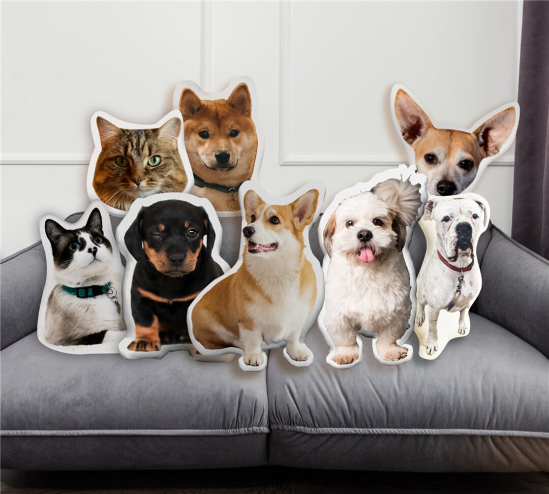 Custom Pet Pillow, Personalized Pet Throw Pillow, Custom Shaped Pillow ...