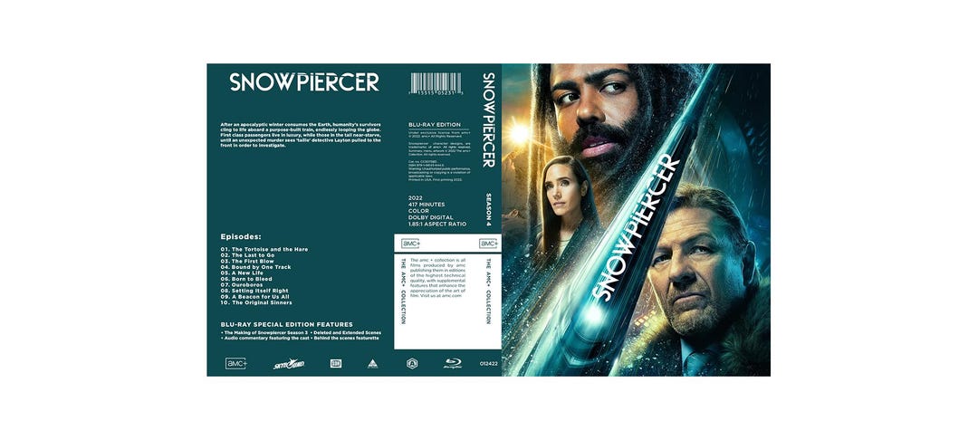 Custom Snowpiercer season 3 Blu-ray W/ Case - Etsy