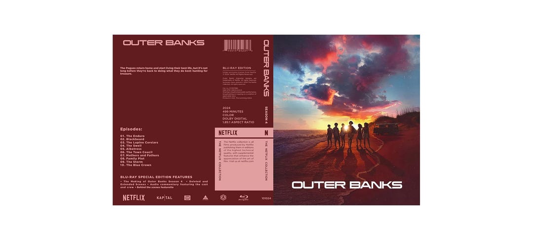 Custom Outer Banks season 4 Blu-ray W/ Case - Etsy