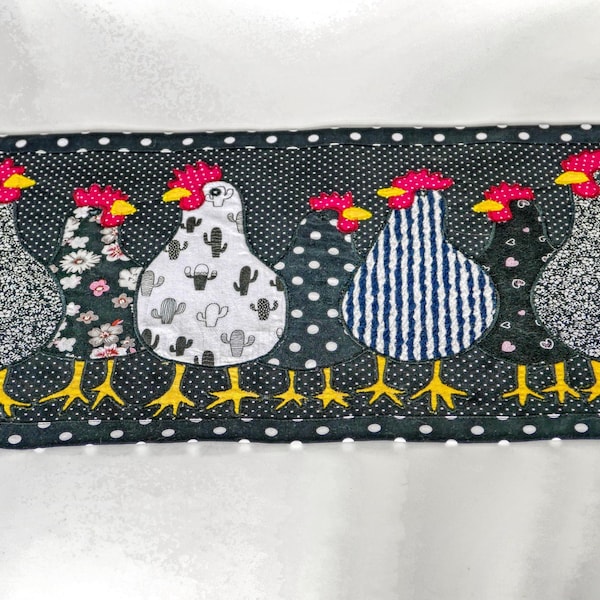 Chicken Table Runner Pattern - Etsy