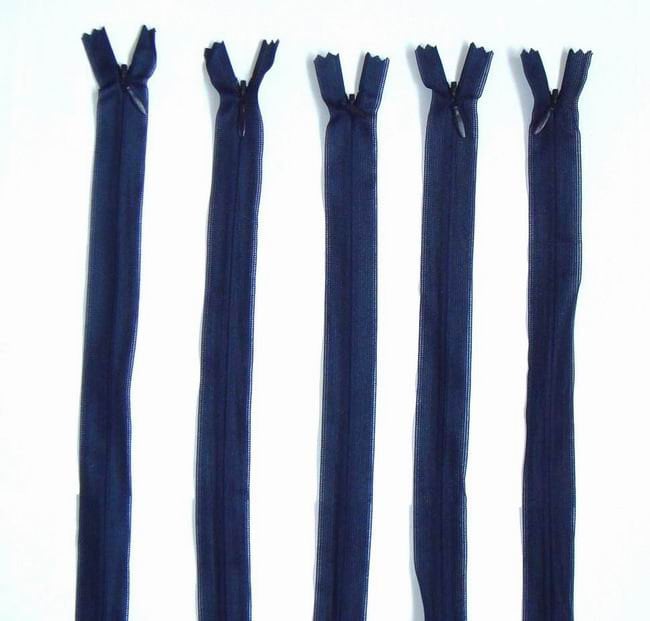5 X Professional Invisible Concealed Zips Navy 4 to - Etsy UK