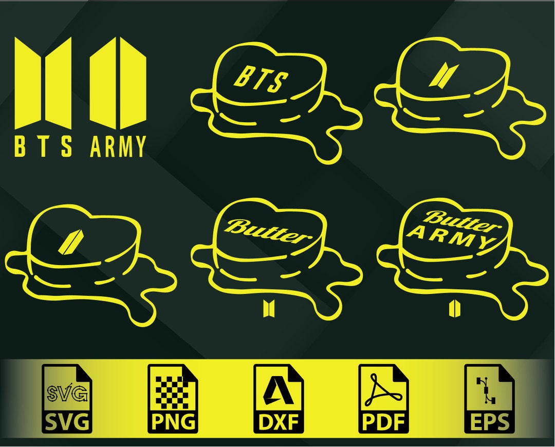 Btsbangtan Boys Butter Song Special Inspired Bundle SVG PNG EPS Jpg Pdf ...