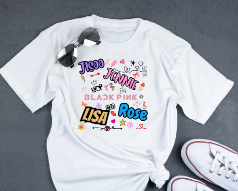 Digital Blackpink Namen Design Jennie Lisa Jisoo Rose Inspired Bundle ...