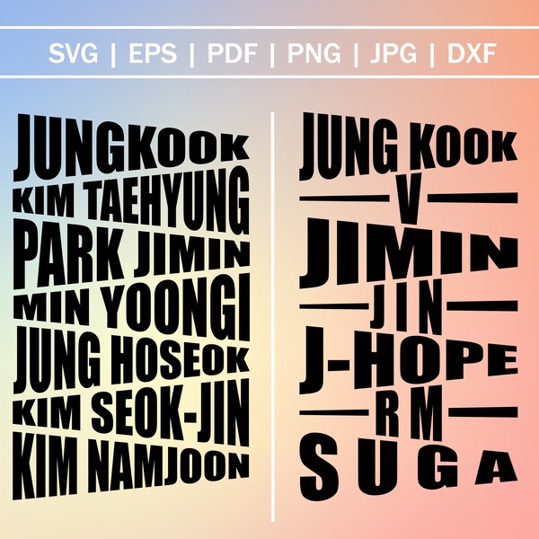 Bts Name Png - Etsy