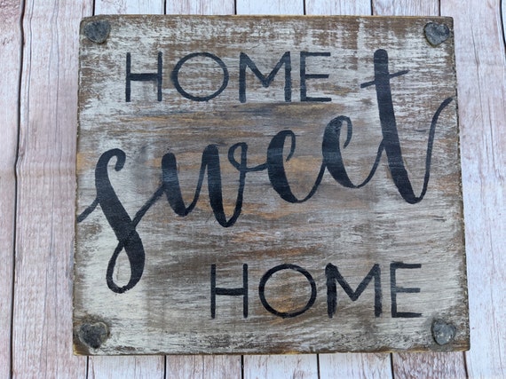 Home Sweet Home Rustic Sign - Etsy