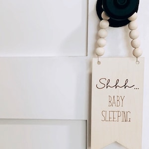 Shhh Baby Sleeping Sign - Etsy