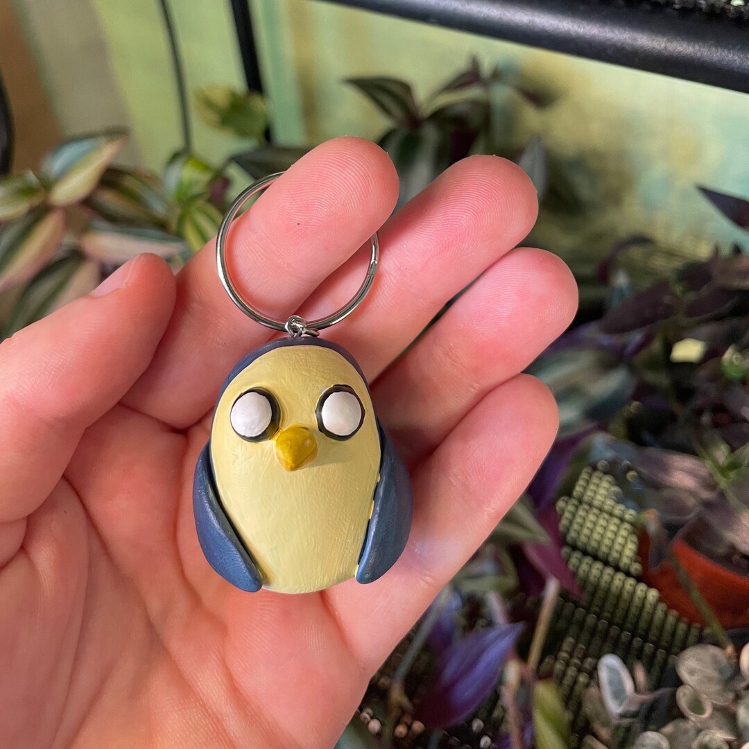 Gunther - Adventure Time Keychain/mini Figurine/plant Pal - Etsy
