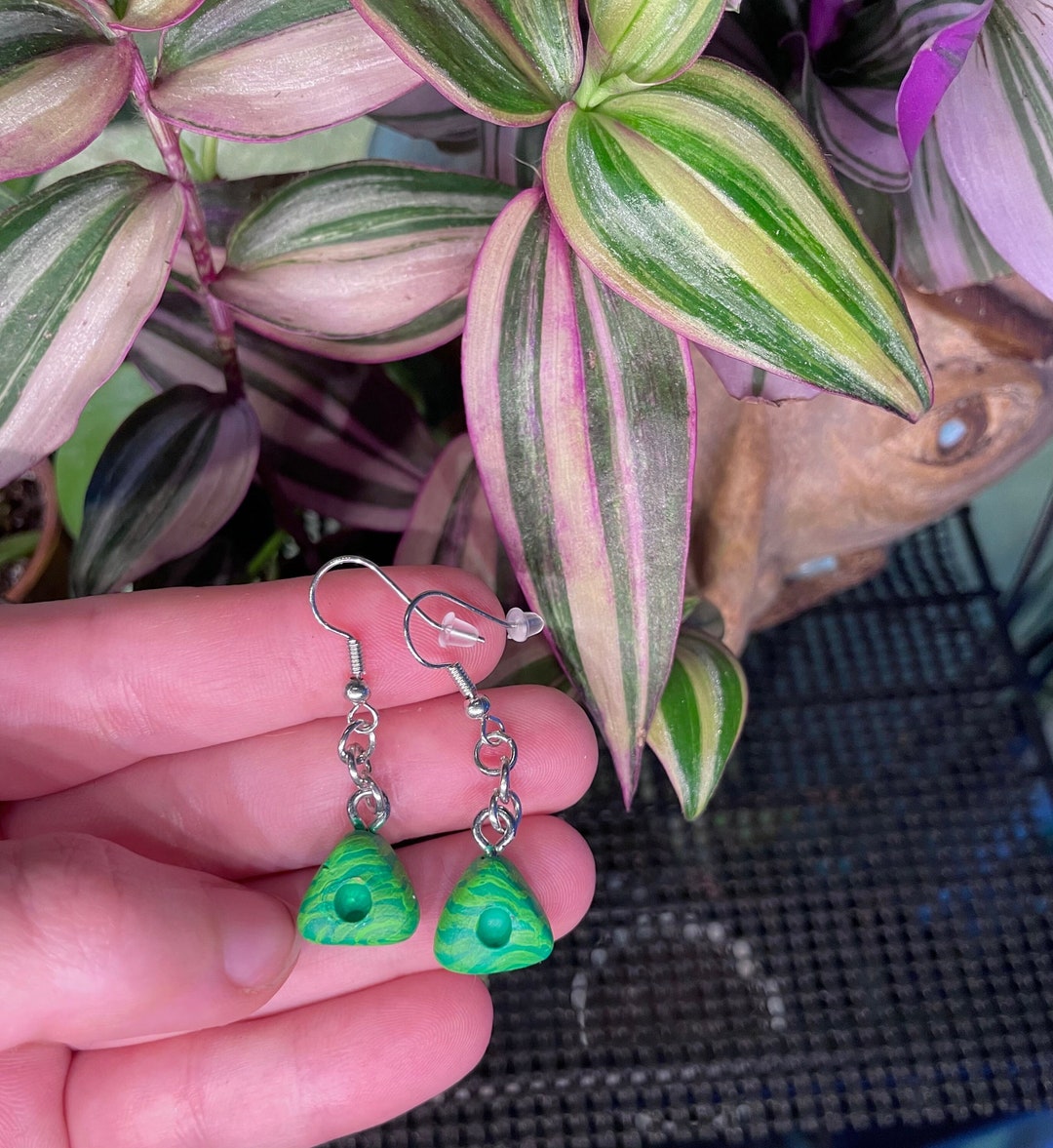 The Seeing Stone/coraline Green Stone/coraline Earrings - Etsy