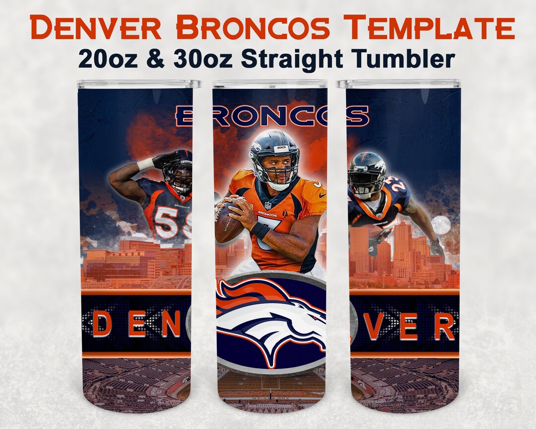 Broncos Tumbler Wrap | Download SVG PNG Football Digital Design ...