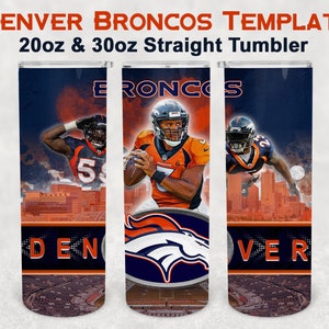 Broncos Tumbler Wrap | Download SVG PNG Football Digital Design ...