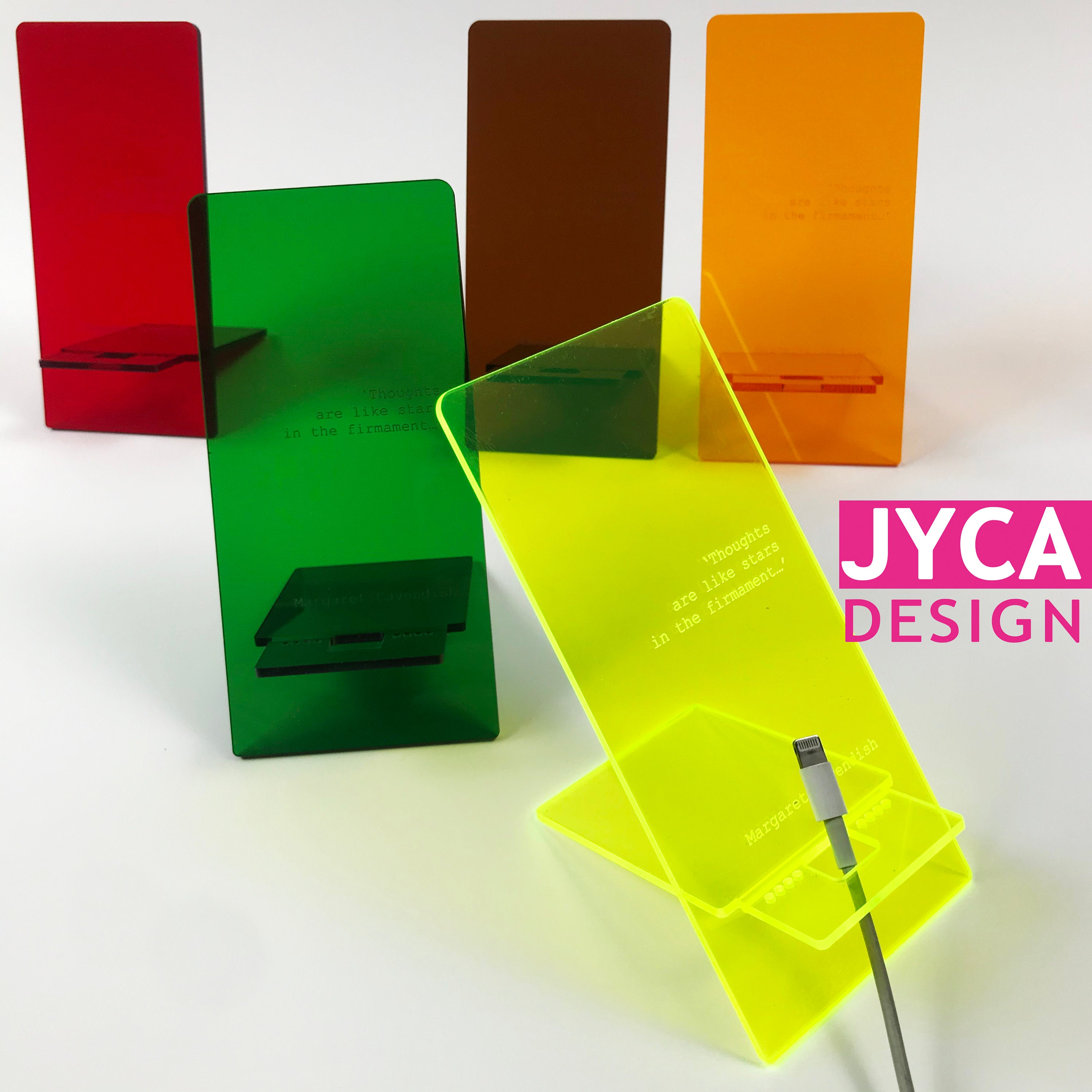 Transparent Colour Acrylic Mobile Phone Holder Stand | Etsy