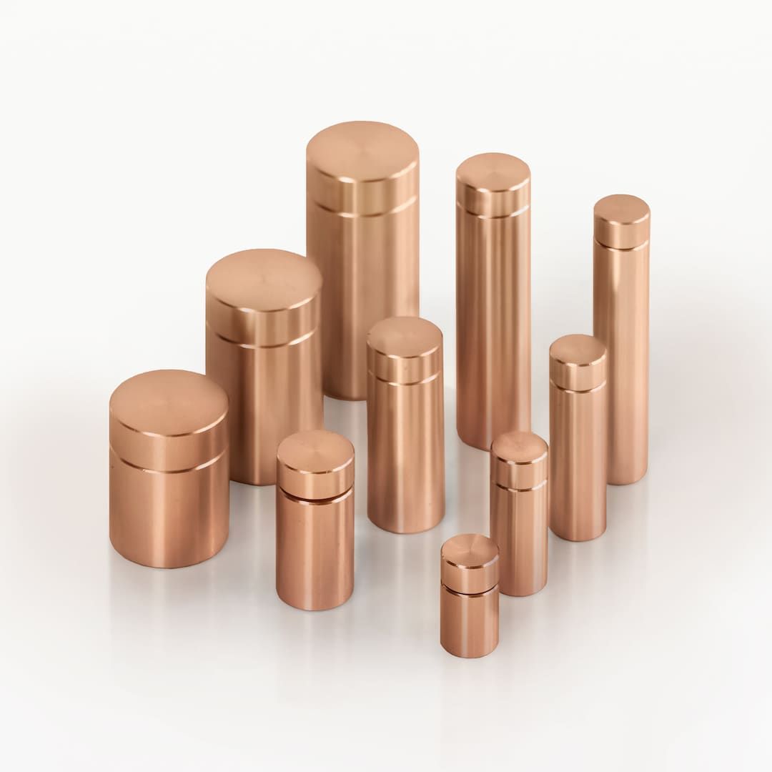 STANDOFF 【anodised Bronze】 Wall Mount Sign Fixings Glass Photo Frame ...