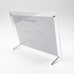 PHOTO FRAME 【freestanding】a3 A4 A5 A6 Mutiple Size Clear Acrylic Photo ...