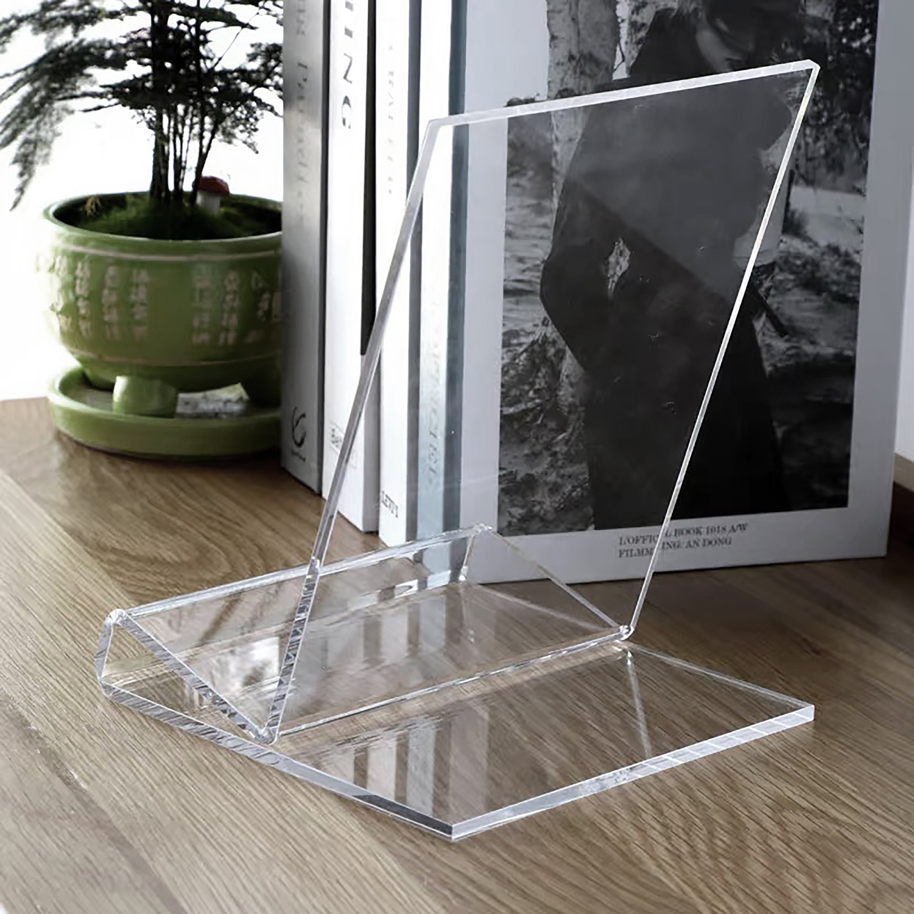 Acrylic Book Stand Book Stand Cantilever Acrylic Book Etsyde