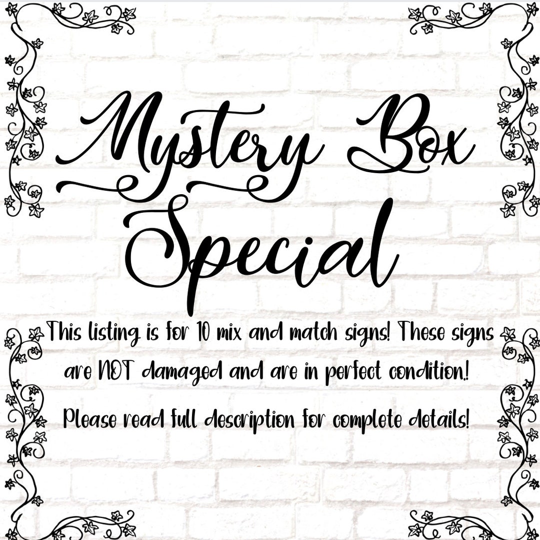 Mystery Box Sale Wreath Sign Destash, Signs for Wreaths, Sugar Pepper ...