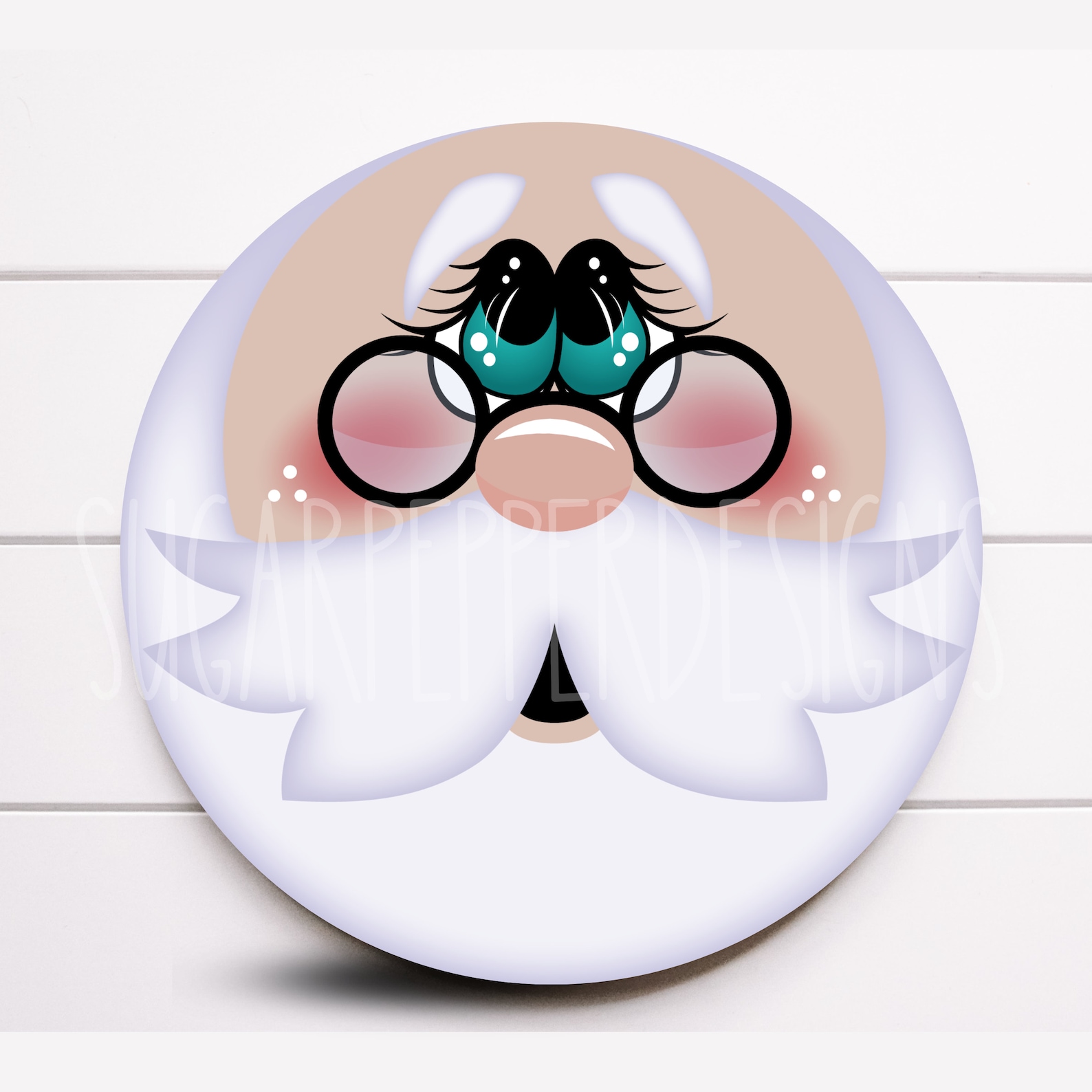 Wreath Sign Santa Face Wreath Sign Santa Claus Wreath Sign - Etsy