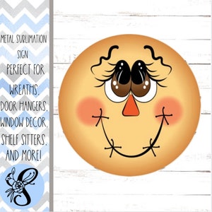 Wreath Sign Scarecrow Face Wreath Sign Fall Wreath Sign - Etsy