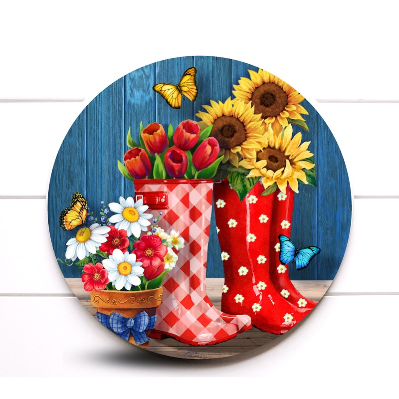 Spring Wreath Signs - Etsy