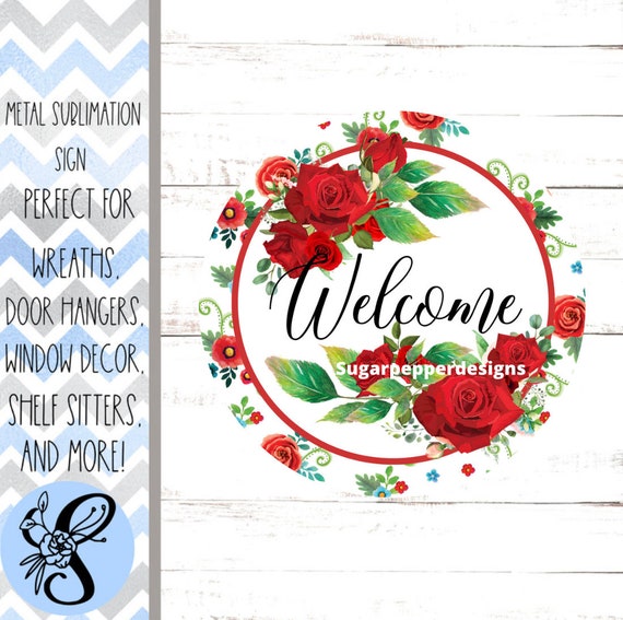 Wreath Sign Floral Wreath Sign Rose Wreath Sign Everyday - Etsy