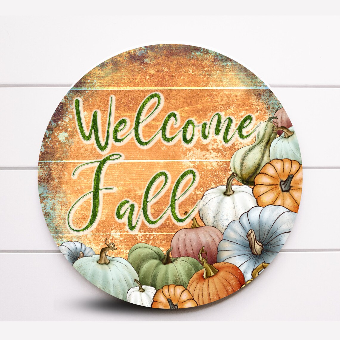 Wreath Sign Welcome Fall Wreath Sign Autumn Wreath Sign - Etsy