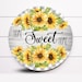 Wreath Sign Home Sweet Home Yellow and Grey Sunflower Fall - Etsy