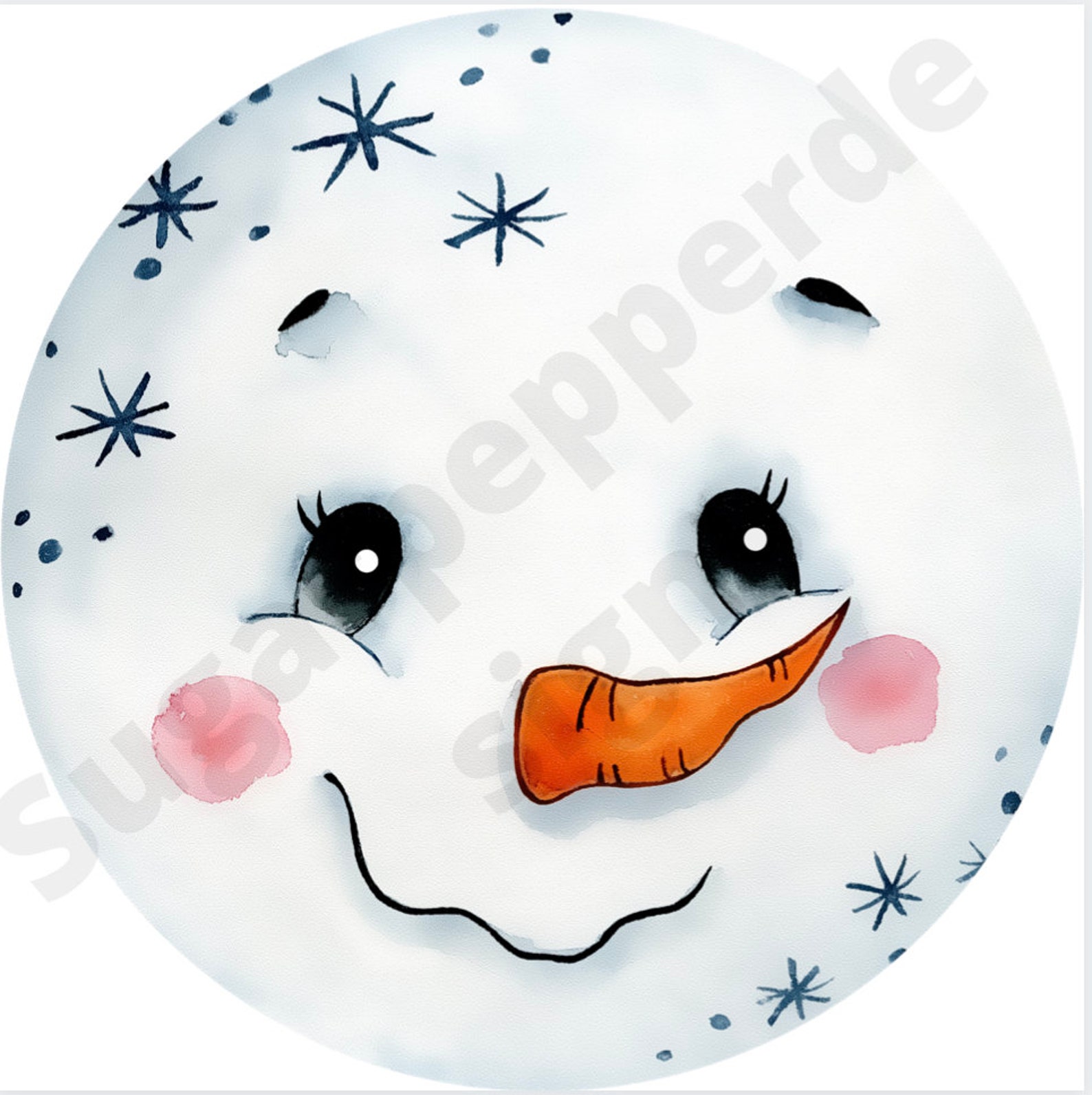 Wreath Sign Snowman Face Wreath Sign Round Snowman Face - Etsy