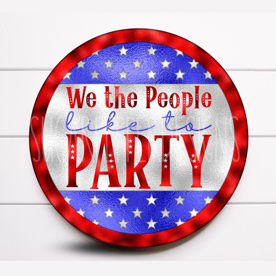 Patriotic 4th of July Round Wreath Sign, 4th of July Wreath Sign, Sugar ...